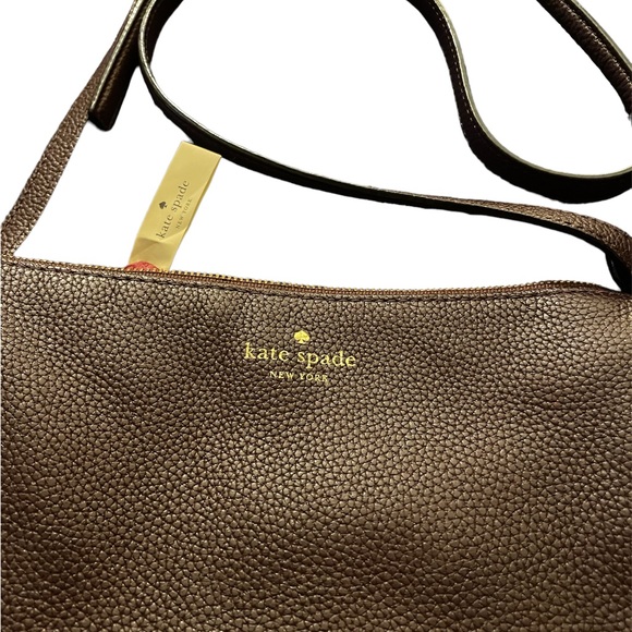 kate spade | Bags | Authentic Kate Spade Dark Brown Should Bag Gently ...